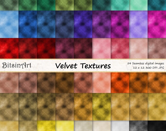 100 Velvet Texture Digital Papers, Commercial Use Instant Download ...