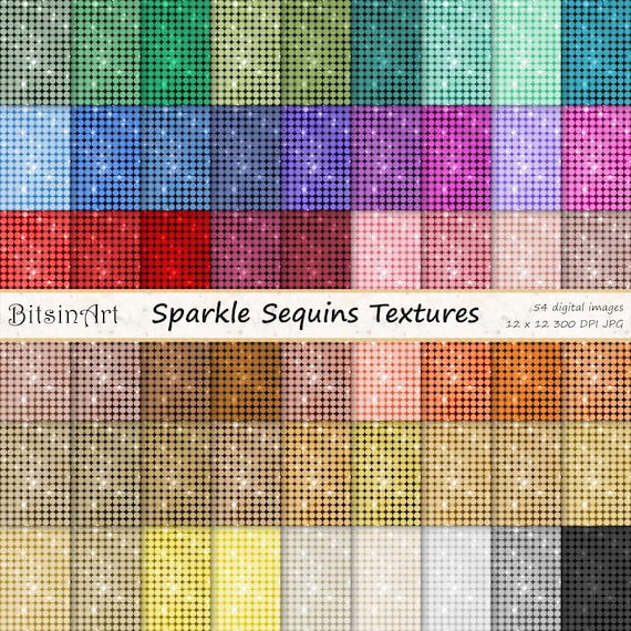 Sequins Shiny Textures Shiny Sequins Glitter Digital Paper | Etsy