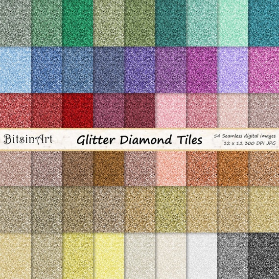 Glitter Diamond Tiles Seamless Textures Seamless Diamonds - Etsy