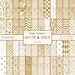 White and Gold Seamless Patterns, Seamless White and Gold Digital Paper ...