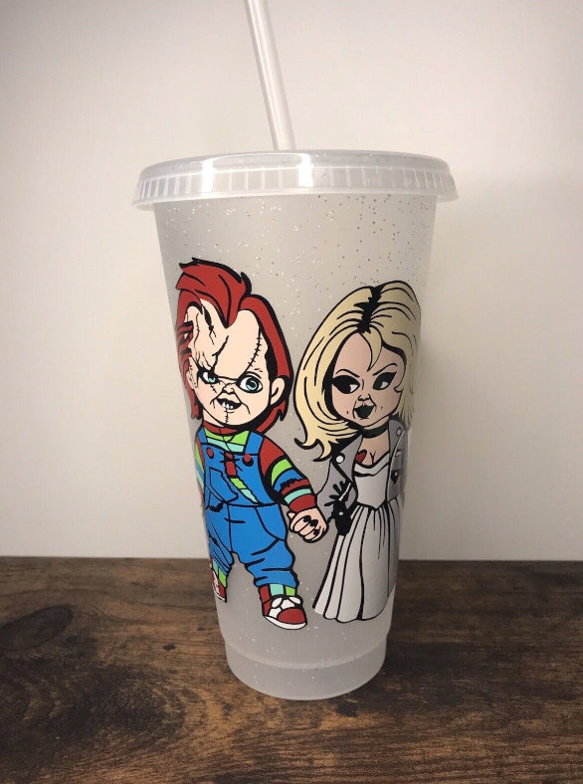 Chucky/bride of Chucky 24oz Cold Cup/personalised/drinks/tumbler - Etsy