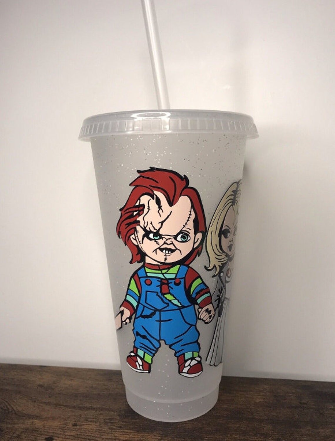 Chucky/bride of Chucky 24oz Cold Cup/personalised/drinks/tumbler - Etsy
