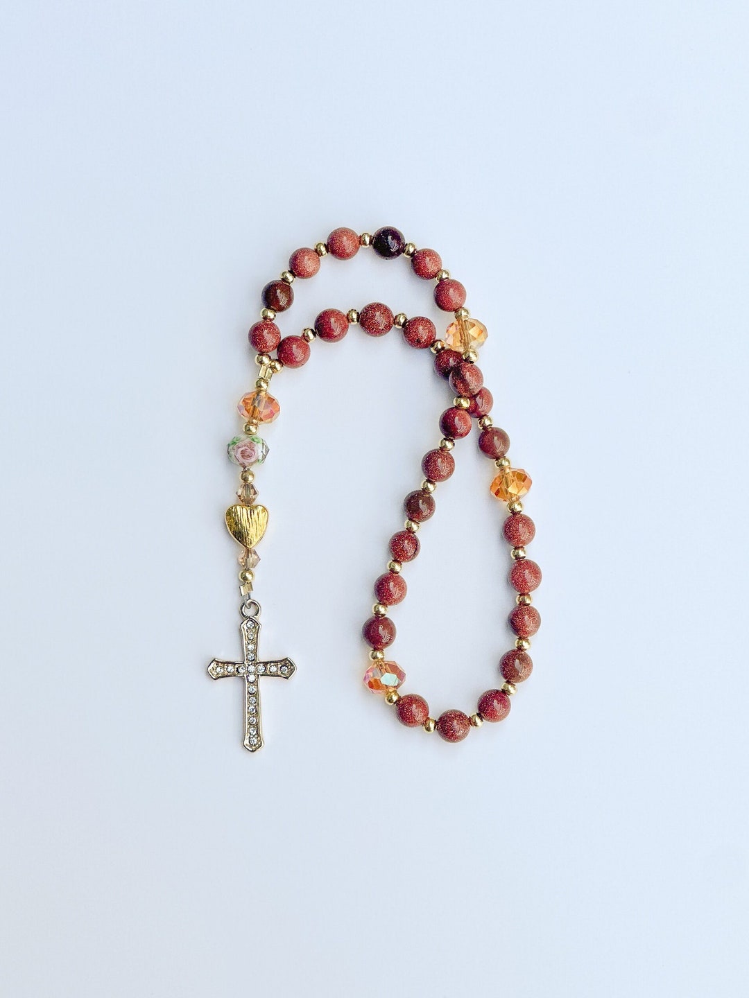 Brick Sandstone Small Prayer Beads - Etsy