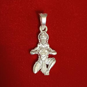 925 Sterling Silver Lord Hanuman Pendant Necklace God Hanuman Locket ...