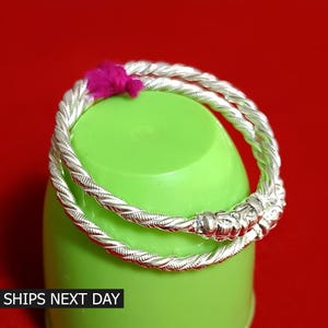 Sterling Silver Baby Cuff Bangle, First Birthday Gift, Christening ...