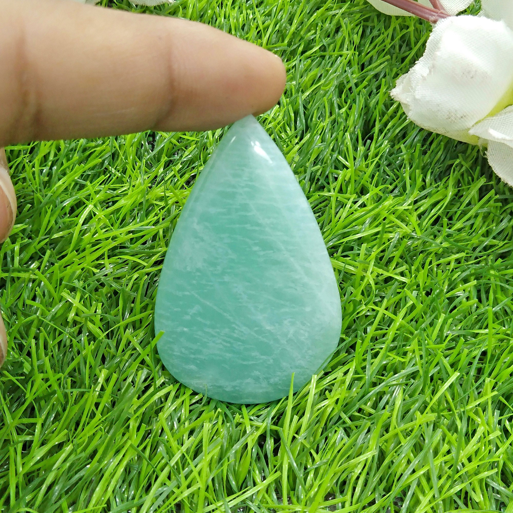 Top Quality Amazonite Palm Stone Natural Amazonite Gemstone - Etsy