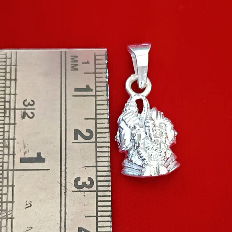 Sterling Silver Lord Shiva Parvati Pendant, Spiritual Locket Necklace ...