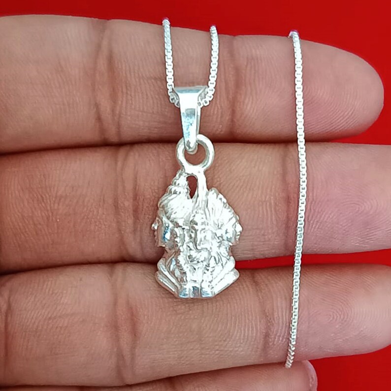 Sterling Silver Lord Shiva Parvati Pendant, Spiritual Locket Necklace ...