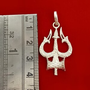 God Shiva Trishul Pendant 925 Sterling Silver Lord Shiva Trident Locket ...