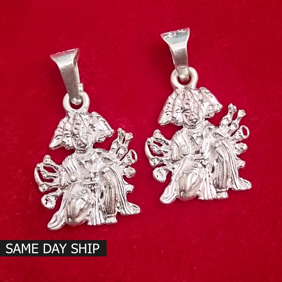 Panchmukhi Hanuman 925 Sterling Silver Pendant, Hindu God Amulet - Etsy