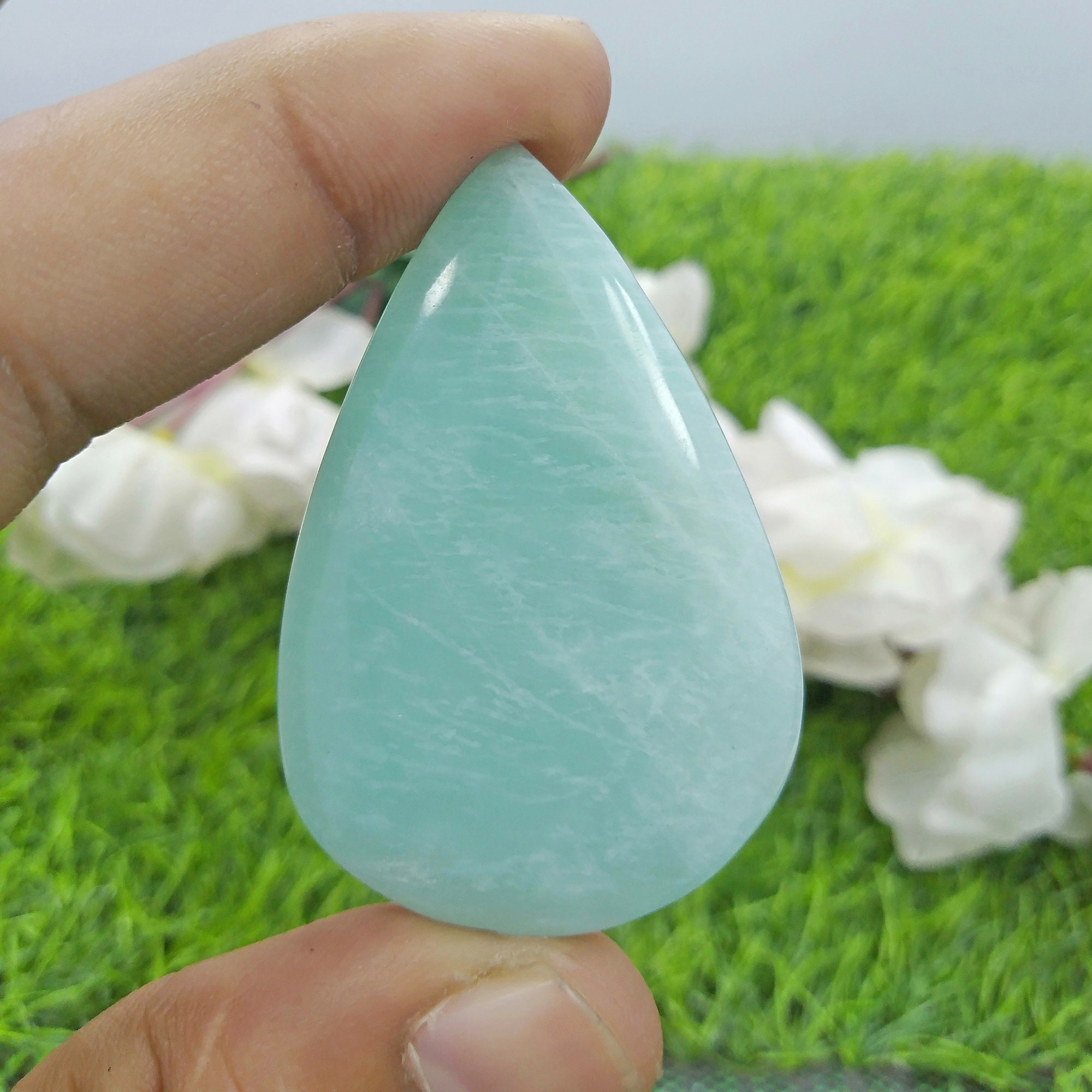 Top Quality Amazonite Palm Stone Natural Amazonite Gemstone - Etsy