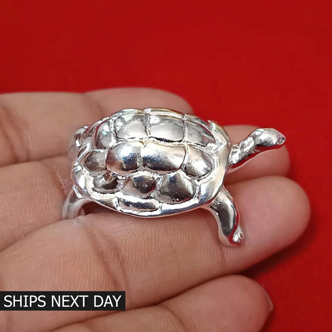 925 Sterling Silver Tortoise Figurine, Vishnu Vahan Pooja Sculpture - Etsy