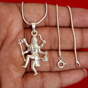 925 Sterling Silver Goddess Kali Maa Pendant, Locket Necklace - Etsy