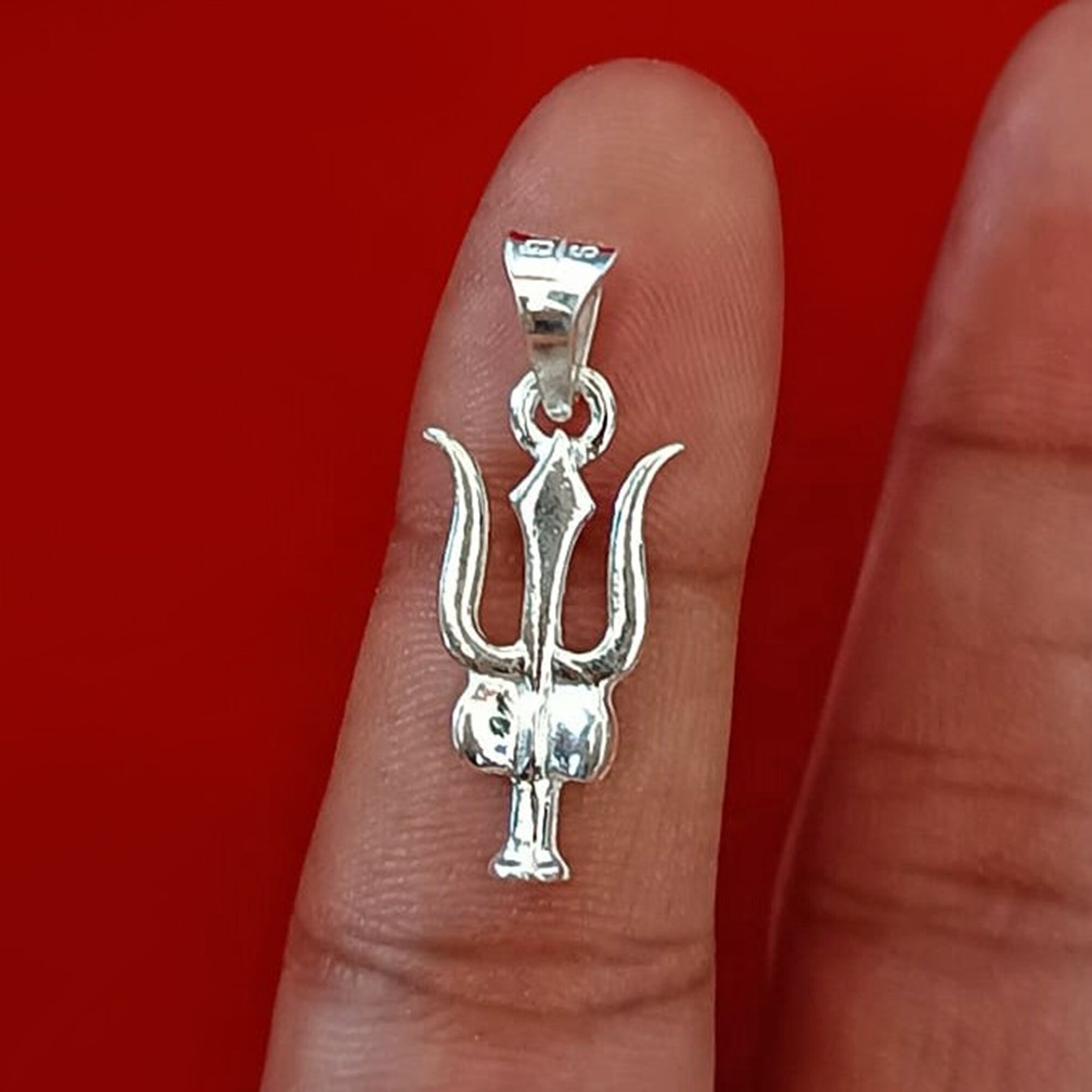 Lord Shiva Trishul Pendant for Men and Women, 925 Sterling Silver ...