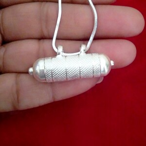 Silver Taweez Pendant, Amulet Locket, Prayer Box Necklace, Silver ...