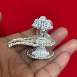 Solid 925 Sterling Silver Shivling Shiva Lingam Puja Temple Art - Etsy