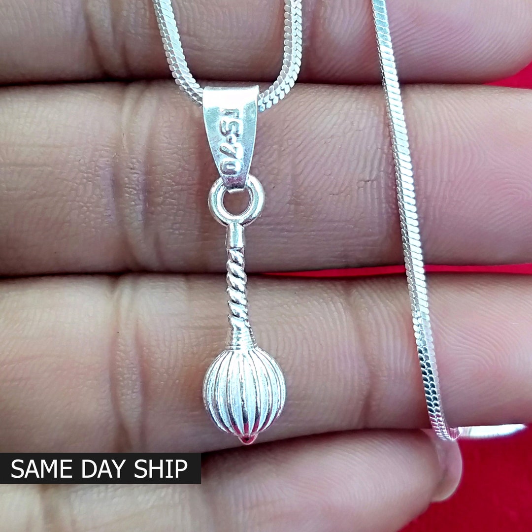 Sterling Silver Hanuman Gada Pendant, Unisex Religious Jewelry - Etsy