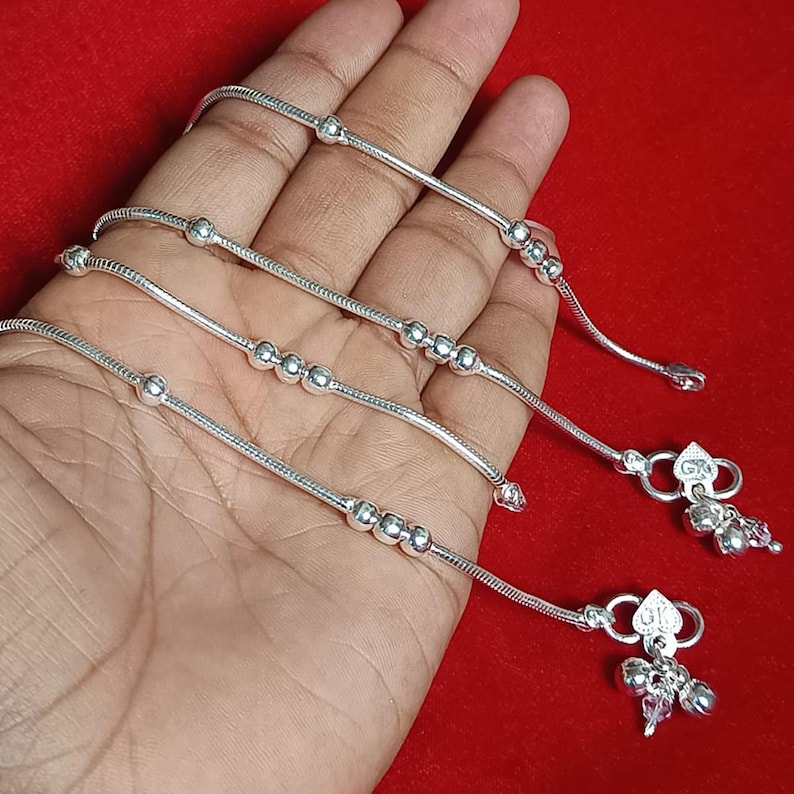 Pure Silver Jingle Bell Anklet, Indian Payal Jewelry - Etsy