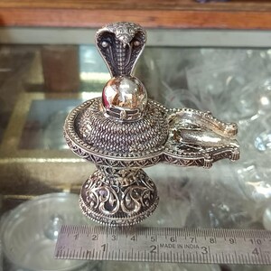 925 Sterling Silver Shivling, Shiva Lingam for Pooja, Silver Jaldhari ...