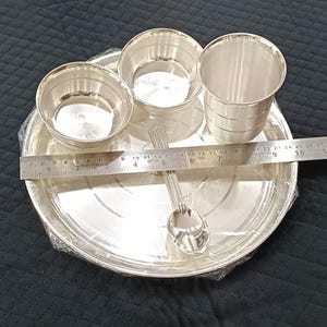 999 Pure Silver Handmade Dinner Set Silverware Utensils Gift 10" Inch ...