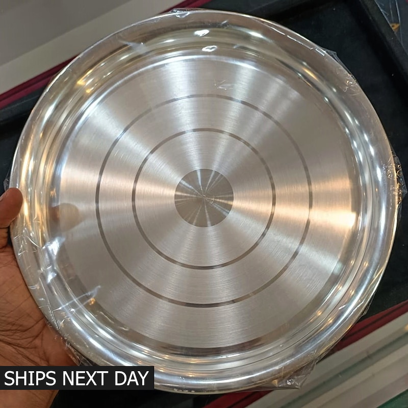 Pure Silver Dinner Plates - Etsy