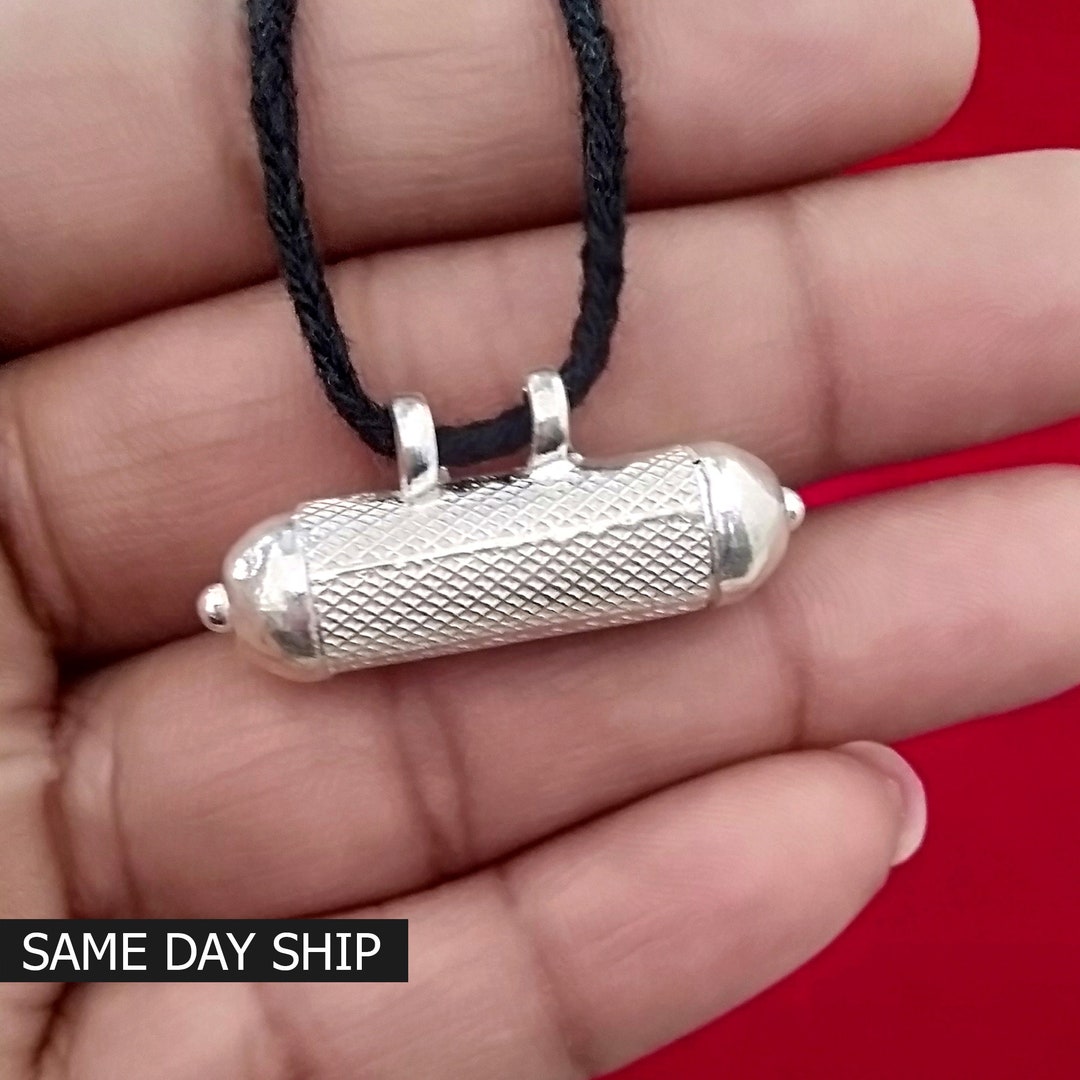 Silver Taweez, 925 Sterling Silver Locket Pendant, Amulet Pendant ...