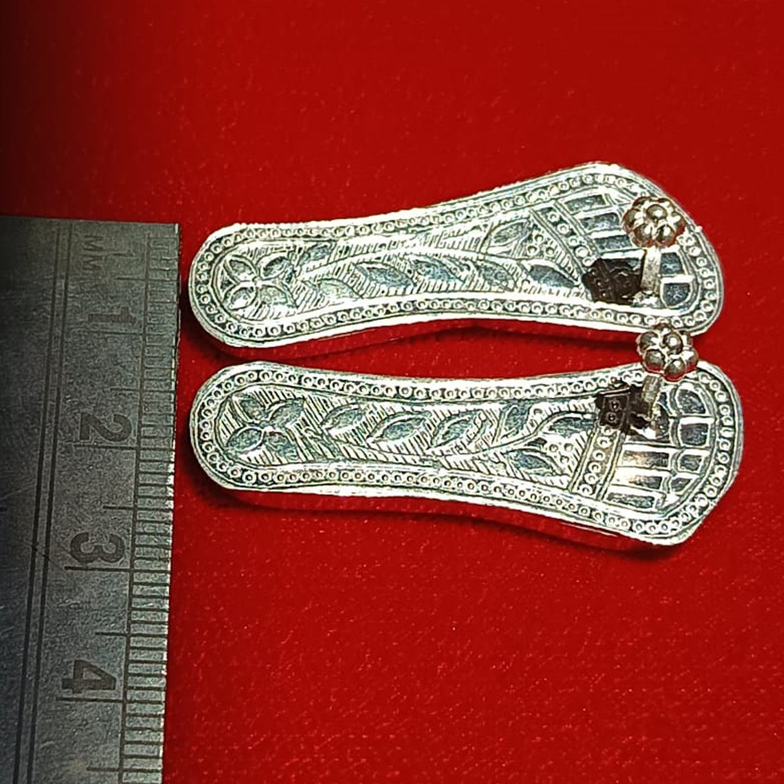 Silver Lakshmi Footprint, Charan Paduka, Home Temple Decor - Etsy