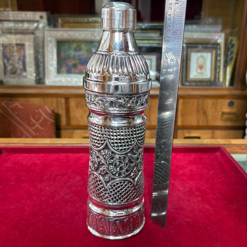 925 Sterling Silver Water Bottle, Drinking Utensils, Hallmarked Pure ...