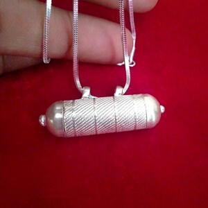 Silver Taweez Pendant, Amulet Locket, Prayer Box Necklace, Silver ...