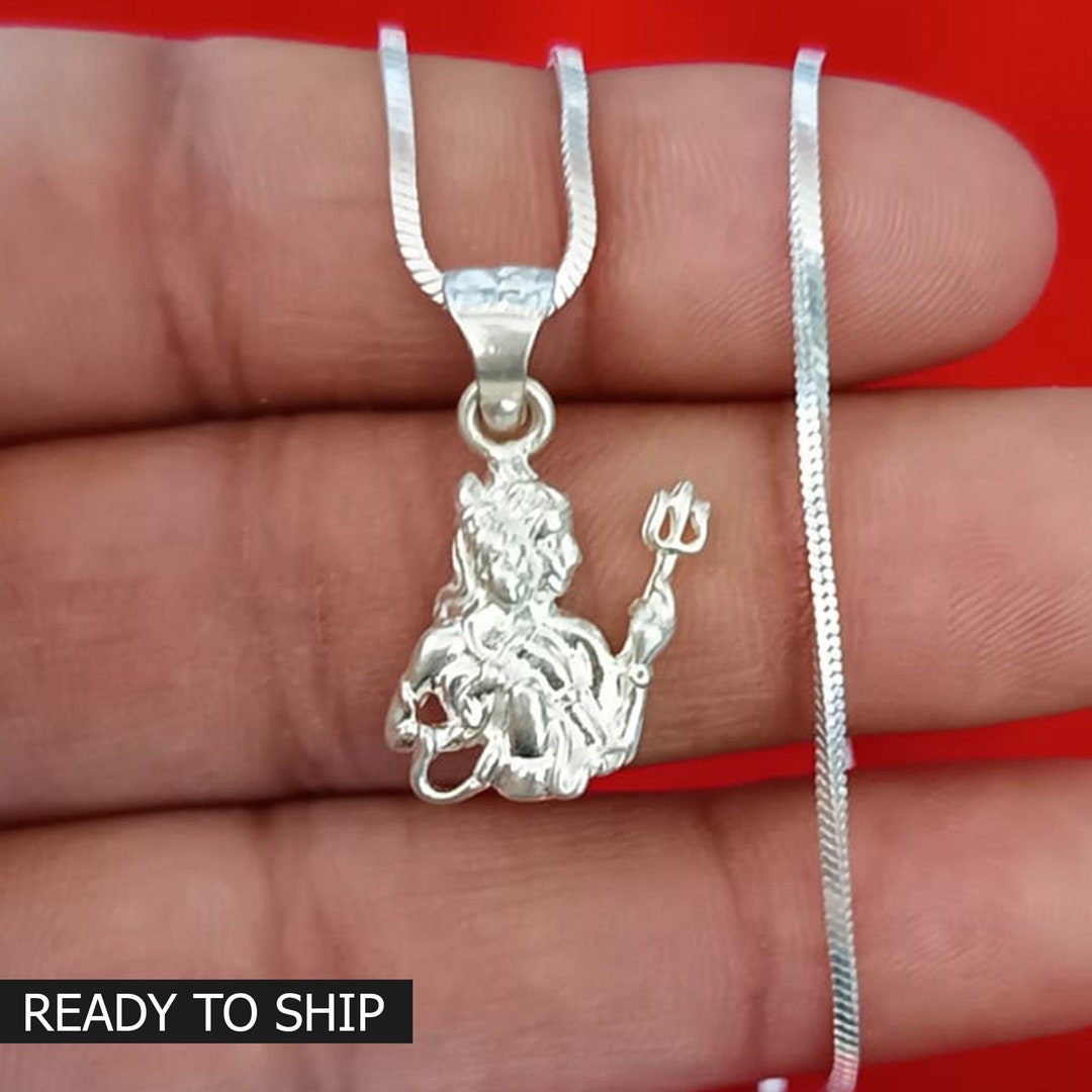 Sterling Silver Shiva Parvati Pendant, Trishula Locket - Etsy