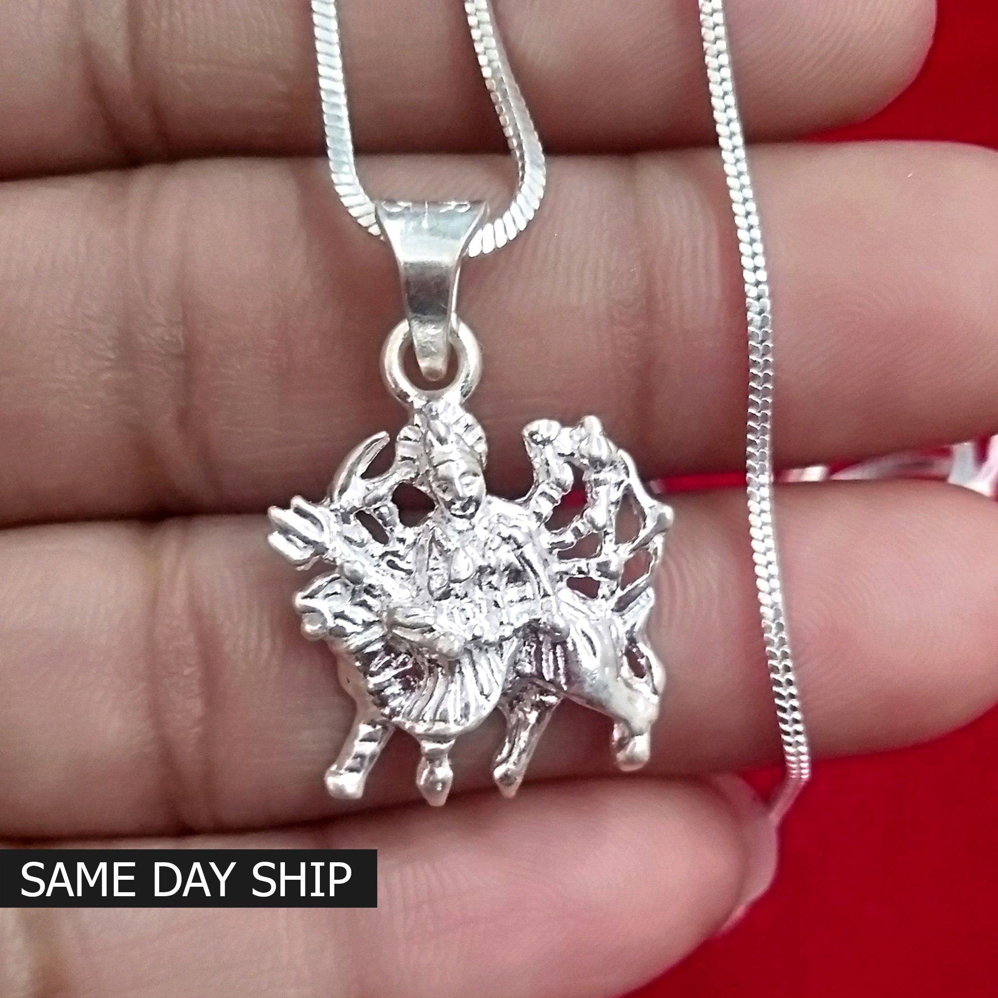Durga pendant silver store
