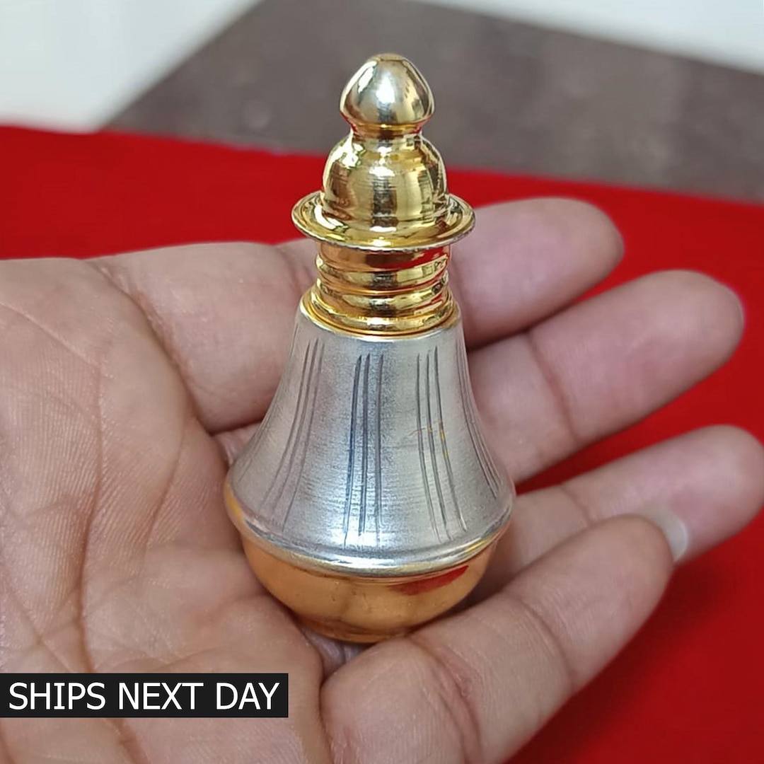 Pure Silver Kumkum Box, Sindoor Container, Perfume Bottle - Etsy