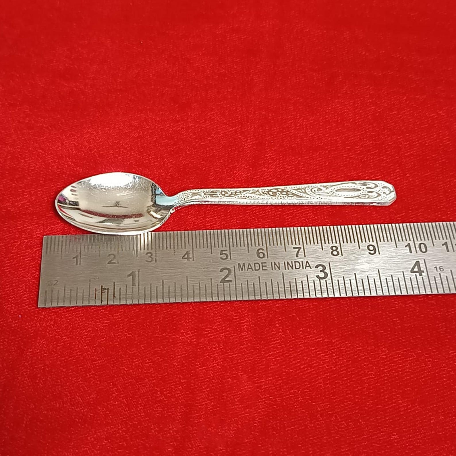999 Pure Silver Baby Bowl and Spoon Set, Food Serving Dishes, Baby ...
