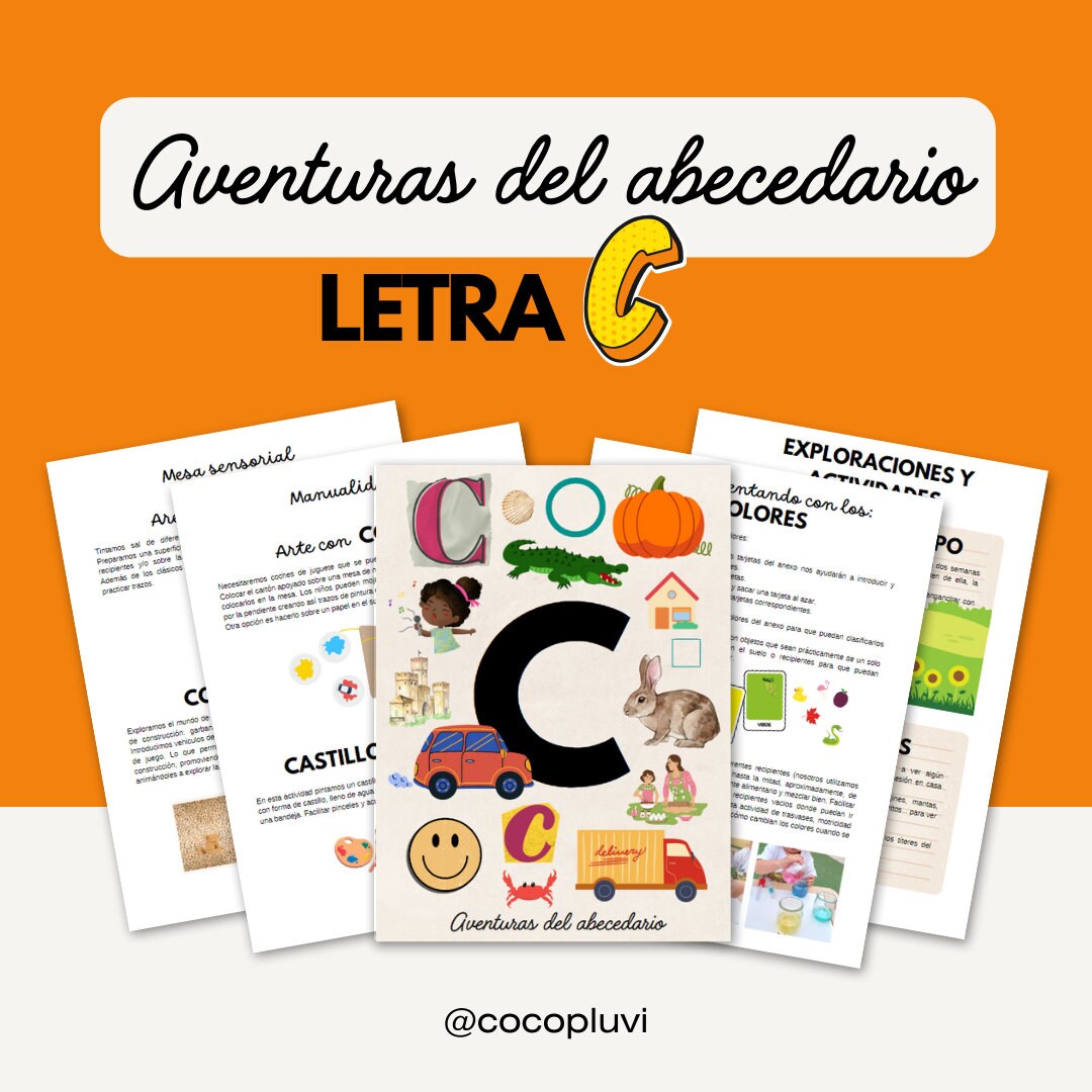 Alphabet Adventures. C. Activities, Sensory Proposals and Explorations ...