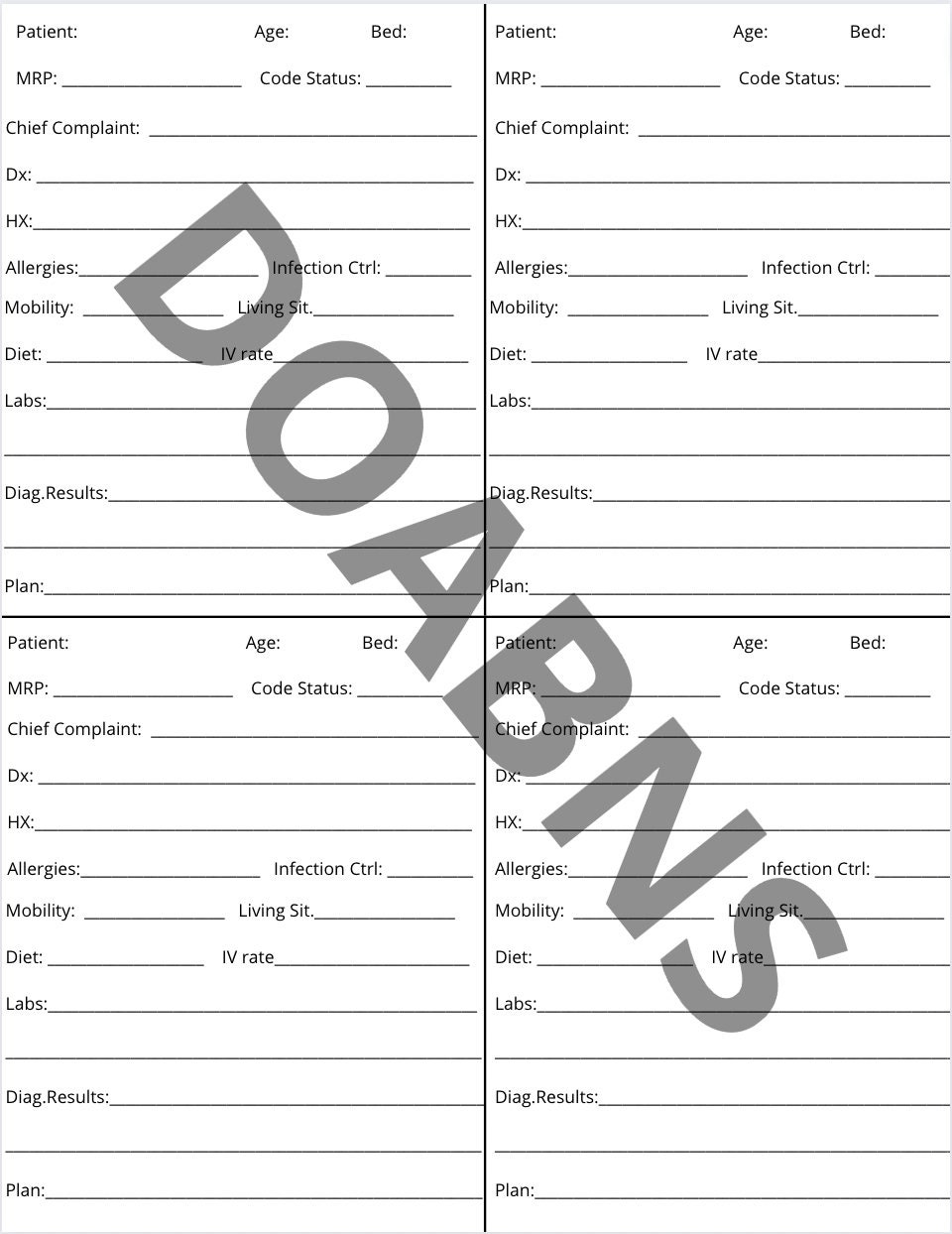 ER Report Sheet - Etsy