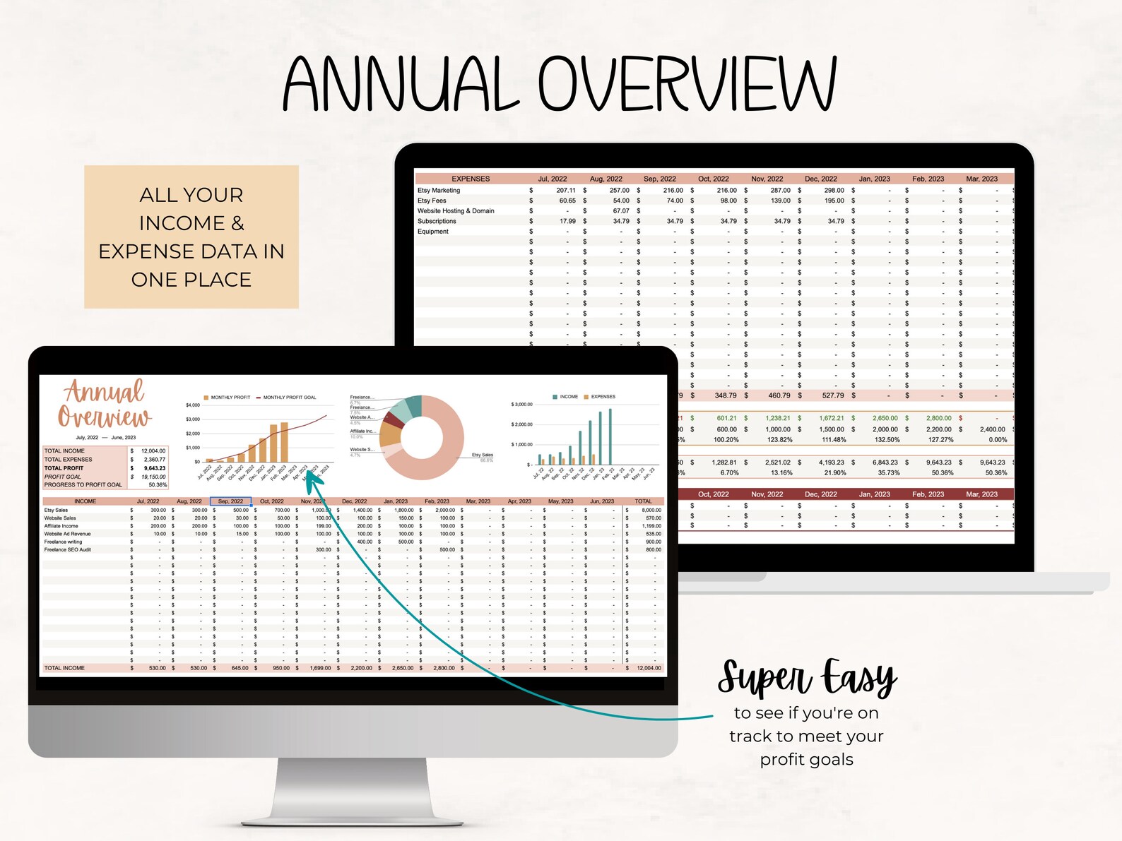 Simple Bookkeeping Template Small Business Bookkeeping Spreadsheet ...