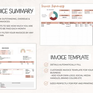 Excel Bookkeeping Invoice Template With Mileage Tracker, Small Business ...