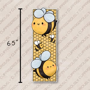Bumble Bee Bookmark | Illustrated Bookmarks | Spring Summer Bookmarks ...