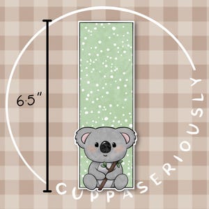 Koala Bookmarks | Illustrated Bookmarks | Bear Bamboo Bookmarks | Cosy ...