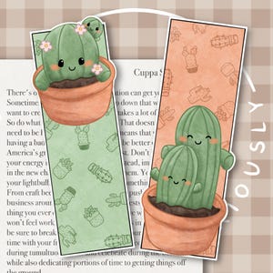 Cactus Succulent Bookmarks | Illustrated Bookmarks | Plant Bookmarks ...
