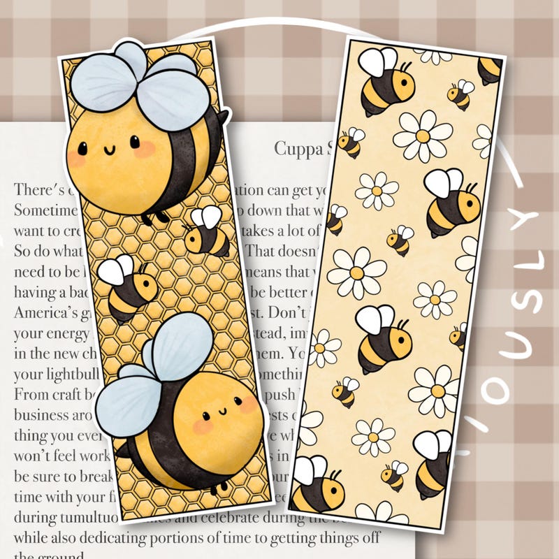 Bee Bookmark - Etsy