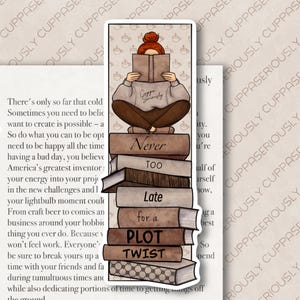 Reading Bookish Bookmarks | Illustrated Bookmarks | Book Quotes ...