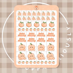 Peachy Stickers Sticker Sheets Planner Stickers Illustration Stickers ...