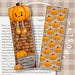 Pumpkin Cute Bookmarks Illustrated Bookmarks Autumnal Bookmarks ...