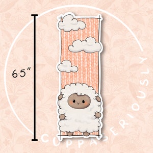 Sheep Lamb Bookmark Illustrated Bookmarks Spring Bookmarks Cosy ...