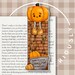 Pumpkin Cute Bookmarks | Illustrated Bookmarks | Autumnal Bookmarks ...