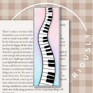 Piano Music Guitar Bookmarks | Illustrated Bookmarks | Music Bookmarks ...