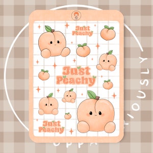 Peachy Stickers Sticker Sheets Planner Stickers Illustration Stickers ...