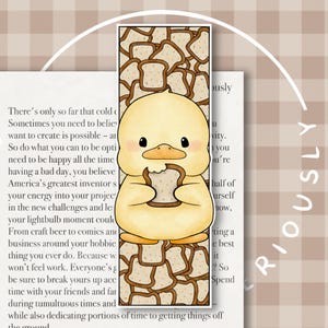 Duck Flower Bookmarks | Illustrated Bookmarks | Bookmarks | Cosy ...