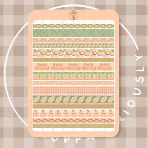Peachy Stickers Sticker Sheets Planner Stickers Illustration Stickers ...